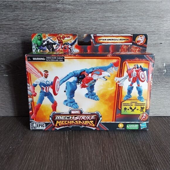 Marvel | Toys | Marvel Mech Strike Mechasaurs 4inch Captain America ...